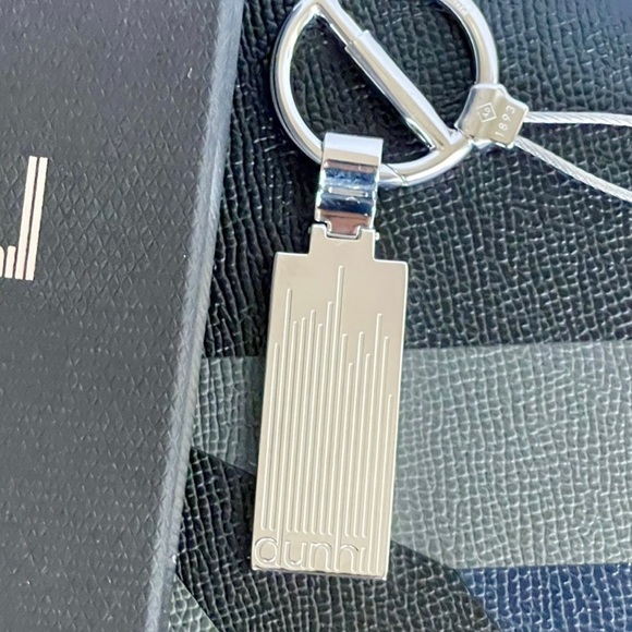 Dunhill | Accessories | Nwt Dunhill Silver Logo Key Chain Key Fob ...